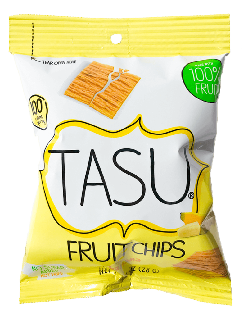 Fruit chips with hazelnut spread - TASU Snacks