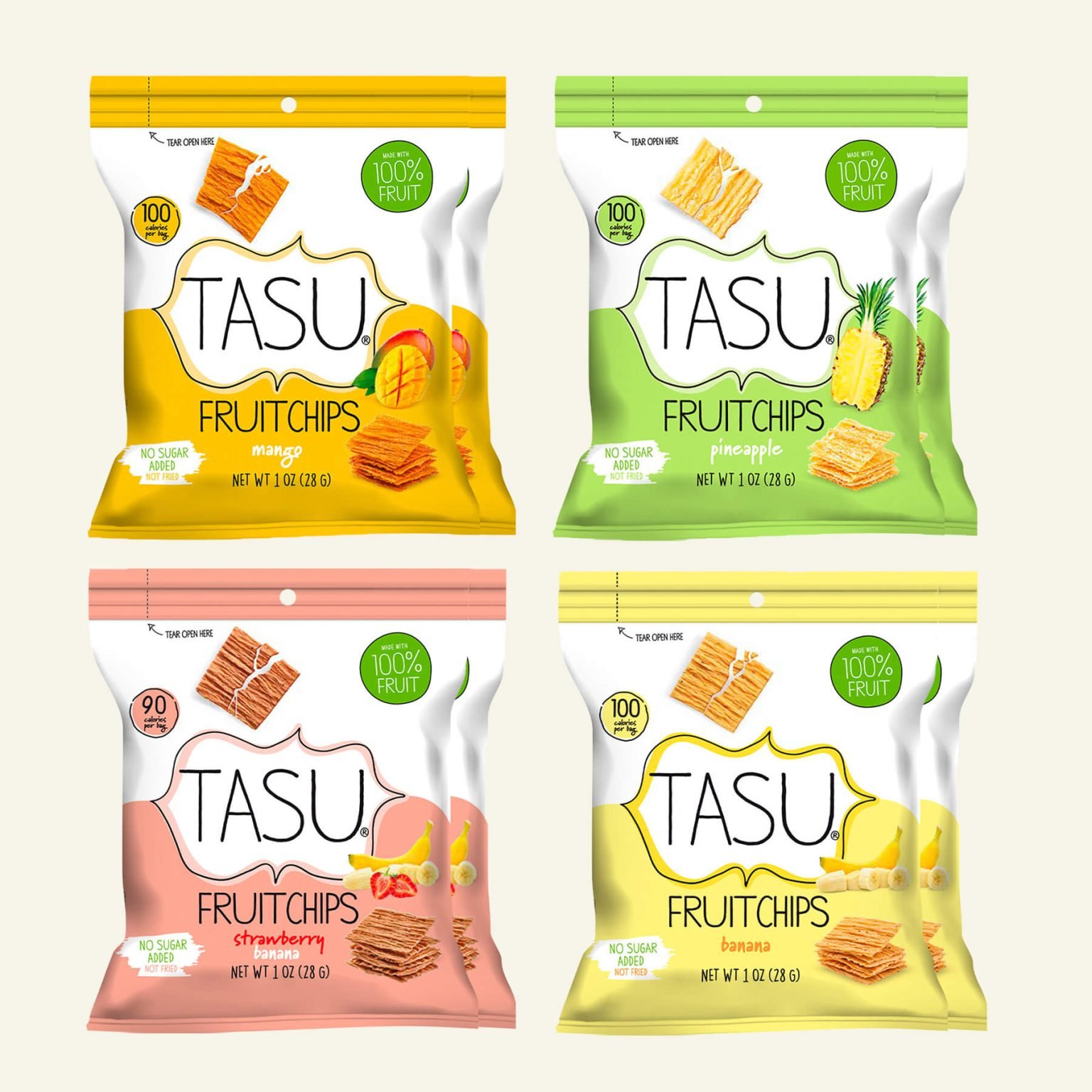 TASU Fruit Chips Variety 8-Pack - TASU Snacks